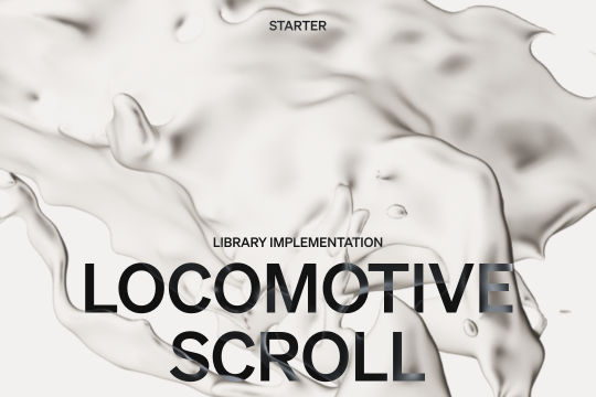 Locomotive Scroll starter - Webflow